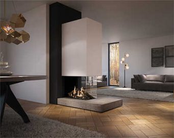 See-through room divider