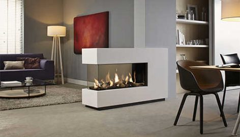 See-through room divider